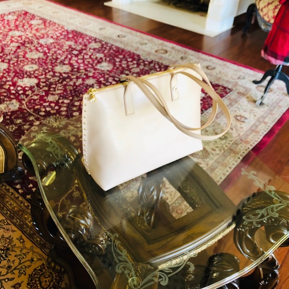 kate spade | Bags | Nwt Kate Spade Rose Cloud Studded Leather Tote ...